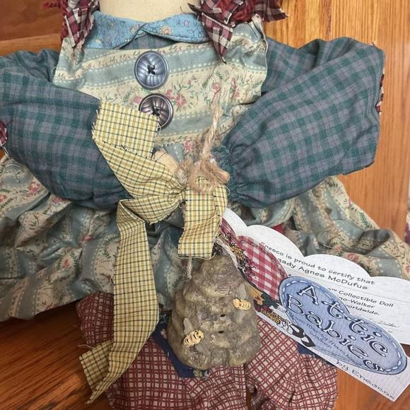Attic Babies | Toys | Vtg Attic Babies Signed Tag Rag Doll Raggedy ...